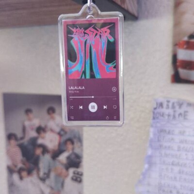 Spotify Song Plaque Keychain Custom Key Chain Add Charm Gummybear Heart ...