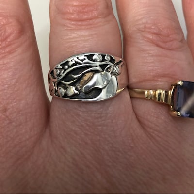 Scythian Stag Sterling Silver Ring, Scythian Deer Ring in Sterling ...