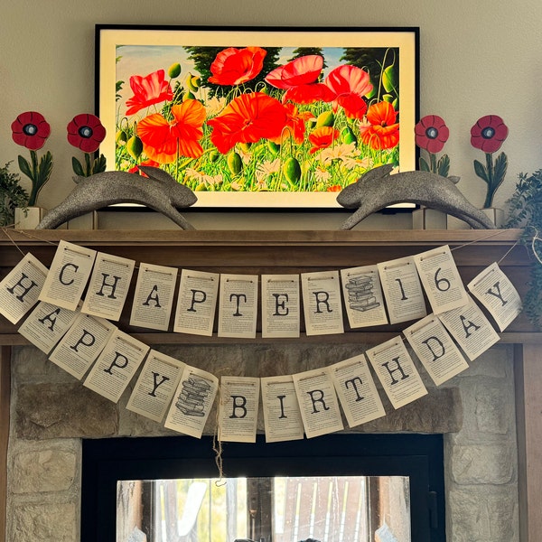 Spring Banner, Spring Garland, garden, Bunting Banner, Pennants, Rustic ...