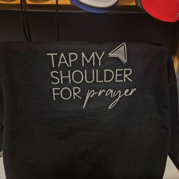 Tap My Shoulder for Prayer Shirt - Prayer Warrior Tee - Faith Inspired ...