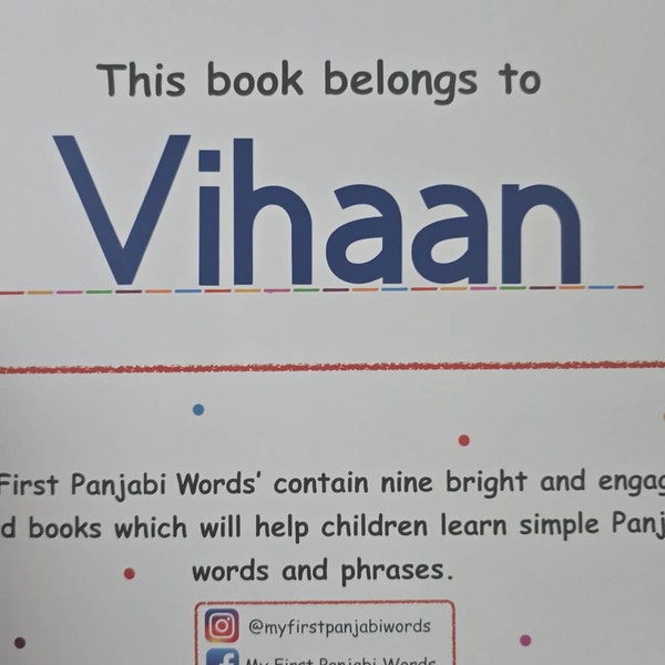 The Worlds FIRST Panjabi Book-set. - Etsy