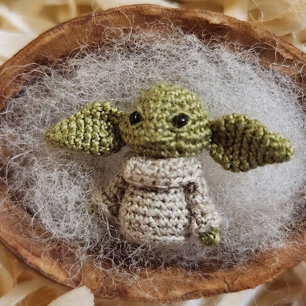 Micro Crochet Amigurumi Realistic Lemur Art, Mini Micro Animals Lemur ...