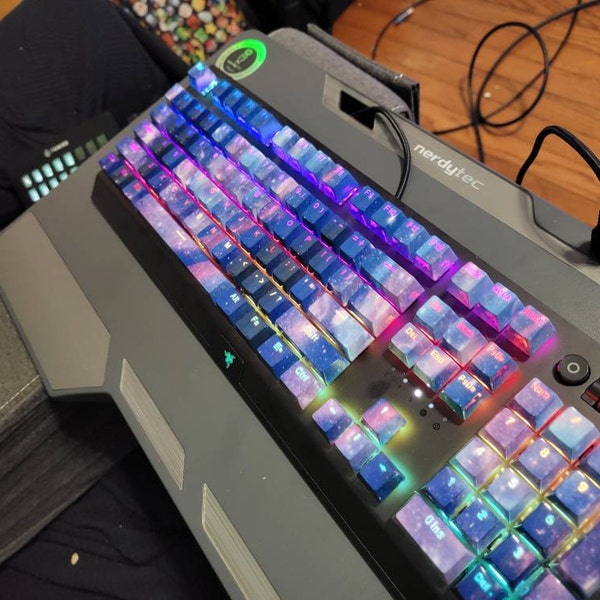 Mechanical Keyboard Keycaps Black to Gray Gradient for Cherry MX Stem ...