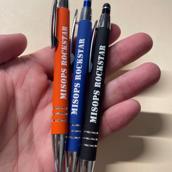 12 Hottie Assorted Custom Imprinted Metal Pens Personalized Stylus Pens ...