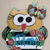 Owl Door Hanger - Owl Wreath - Spring Door Decor - Owl Sign ...