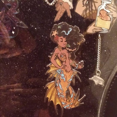 Rude Moods Rainbow Mermaid Enamel Pin - Etsy