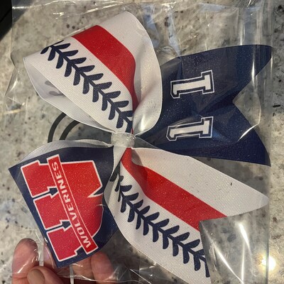 Custom Softball Bow Made in Your Team Colors. Price Listed is per Bow ...