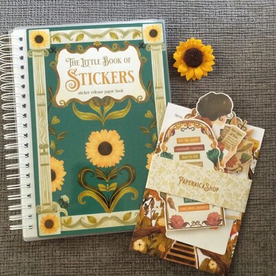 Little Sticker Book, Sticker Book, Reusable Book, Sticker Release Paper ...