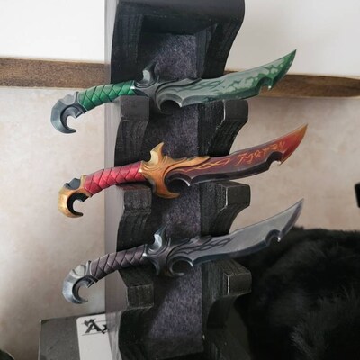 Custom Knife Display Stand Case Made From Solid Oak Wood. Knife Rack - Etsy