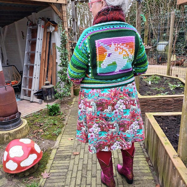 PDF PATTERN - Cardinal Forest Overlay Mosaic Blanket, for Cozy Winter ...