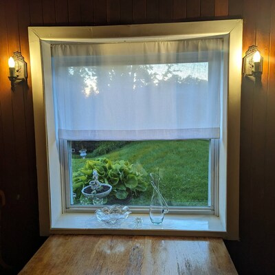 Cotton Muslin Blind, Flat Curtain, Egyptian Cotton, Max Length 120cm - Etsy