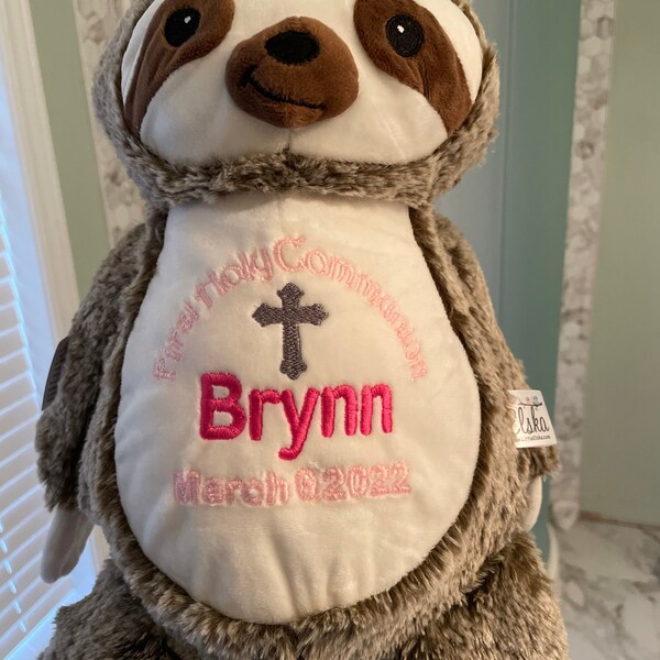 Personalized First Communion Stuffy, First Communion Gift, God Bless ...