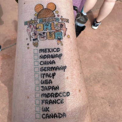 Drinking Around the World Tattoo-food & Wine Festival 2024 epcot World ...