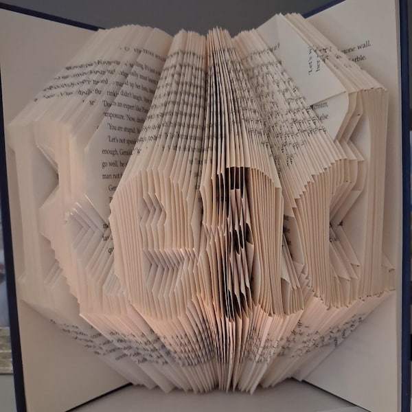 READ Book Folding Pattern — 195 Folds (390 Numbered Pages). PDF Digital ...