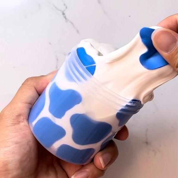 Blue Cow Milk Slime Scented Clay Mixing Fun Toy Stress Relief - Etsy