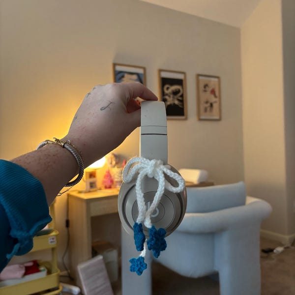 Crochet Star Ribbon | Headphone Charm | Star Hair Ribbon | Multiple ...