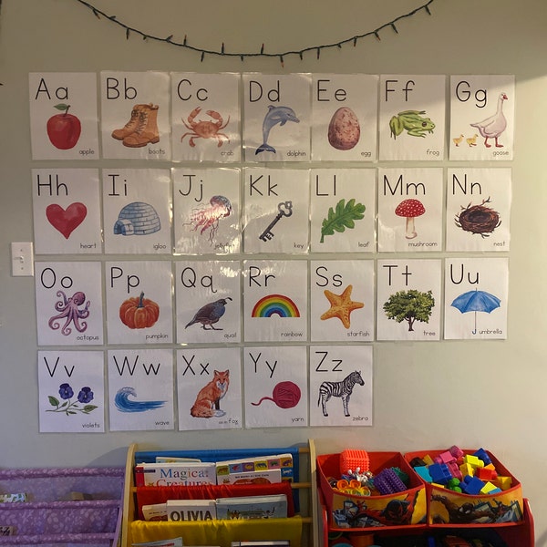 Alphabet Posters, Large Format for Classroom Use - Etsy