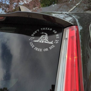 Don't Tread on Me Live Free or Die 1776 Gadsden Snake Flag Car Truck ...