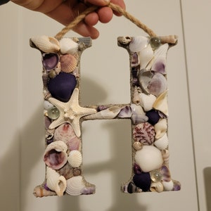 Shell Letters-beach Decor-custom Monograms-shell Name-coastal - Etsy