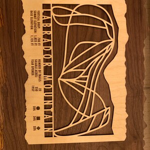 Winter Park Ski Decor Trail Map Art Ski Gifts Snowboard Art | Etsy