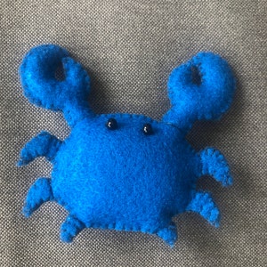 Crab Sewing Pattern Felt Ornaments Baby Mobile and Garland Ocean ...