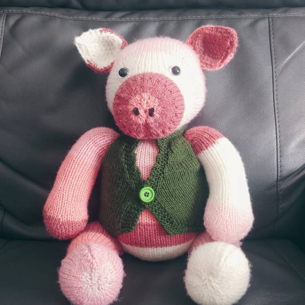 Pig - Knit a Teddy - Etsy
