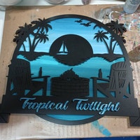 Wildlife, Mountain, Eagle and Deer Scenery - Monogram DXF and SVG ...