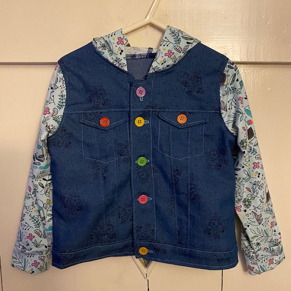 Kid's Denim Jacket PDF Sewing Pattern - Etsy