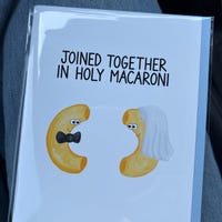 Funny Wedding Card, Pasta Wedding Card, Funny Engagement Card, Joined ...