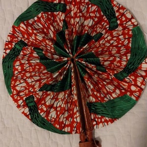 Hand Fan, Africa Fan, Foldable Ankara Fan, RANDOMLY PICKED Fold Fan ...