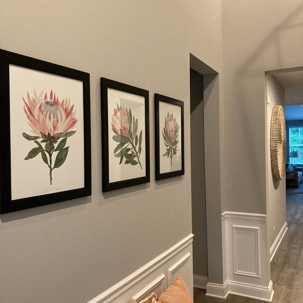 Flower Girl Gift, Protea Flower, Floral Wall Decor, Floral Home Decor ...
