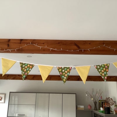 Handmade Fabric Mini Bunting, Nursery Decoration, Girls Bedroom, Kids ...