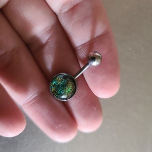 Succulent Belly Ring Navel Rings Simple Non Dangle Belly | Etsy