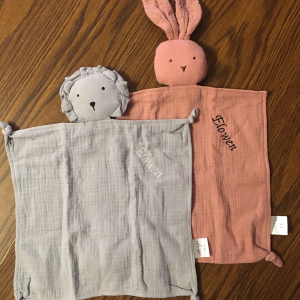 Personalised Baby Comforter Personalised Muslin Comforter Personalised ...