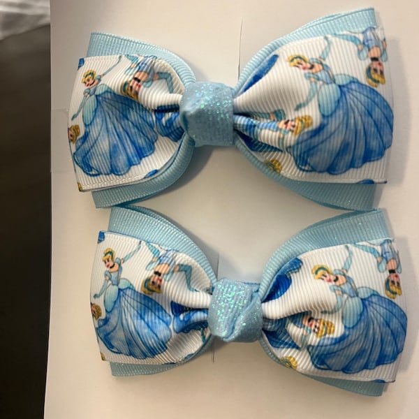 Daisy Duck Hair Bow, Daisy Duck Pigtail Bows, Toddler Hair Bow, Toddler ...