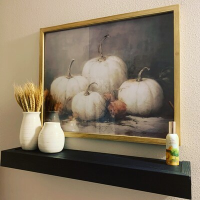 Fall Wall Decor Printable Pumpkin Still Life Painting Rustic Fall Art ...