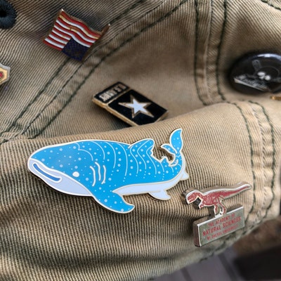 Happy Whale Shark Enamel Pin - Etsy
