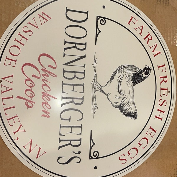 Farm Fresh Eggs Sign, Custom Chicken Sign, Custom Farm Sign, Chicken ...