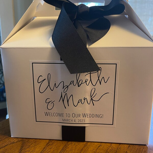 Logo Wedding Welcome Boxes - Hotel Welcome Boxes for Wedding Guests ...