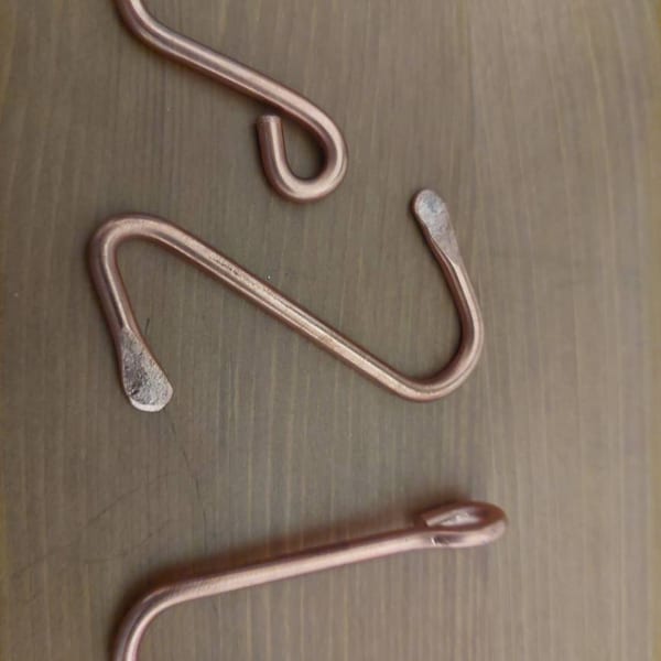 Set of 10 Solid Copper J Hooks. Perfect for Hanging Anything - Etsy