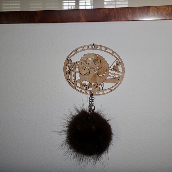 Wood Beaver Ornament Wood Cut Beaver Decoration North American Beaver ...