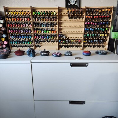 Wall Mounted Tube Type Paint Storage Rack 20/21ml Tubes or 37ml Tubes ...