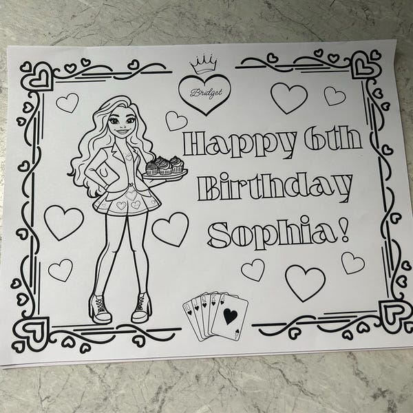 Rise of Red Coloring Pages, Descendants Color Sheets, Kids Party ...