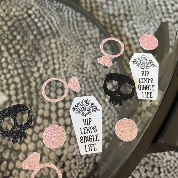 40 Pieces Till Death Do Us Part Confetti| Gothic Engagement| Gothic ...