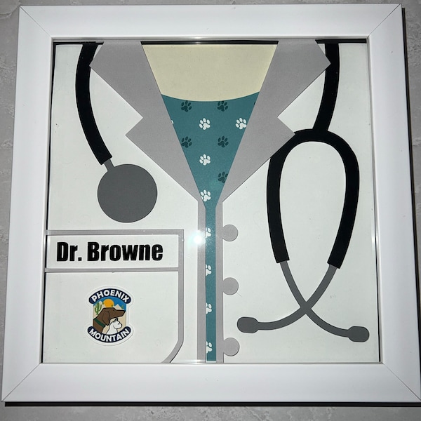 Medical Doctor Shadow Box Svg for Cricut, Silhouette, Paramedic 3d ...