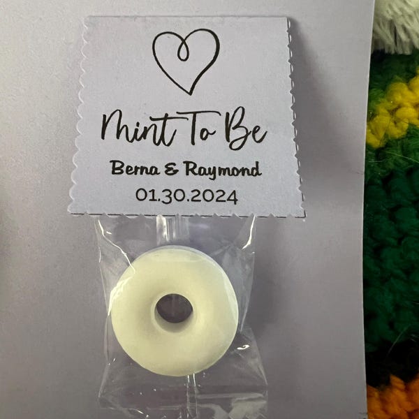 Editable Wedding Mint Favors, Mint to Be, Custom Mints, Heart Theme ...