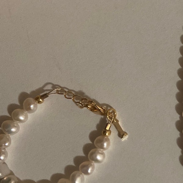 Pearl Baby Bracelet-freshwater Pearls-gold Filled-sterling Silver ...