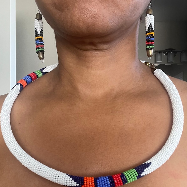 Kandake 6-in-1 Empress Beaded Necklace | Multi Strand South African ...