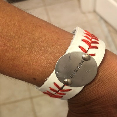 Personalized Baseball Bracelet, Custom Sports Bracelet, Players Name ...