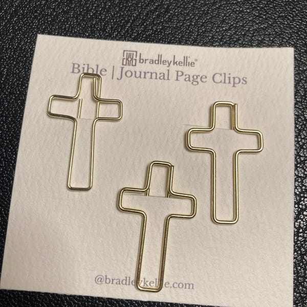 Christian Page Clips Set of 3 Faith Book Marks Journal Page Clips Bible ...